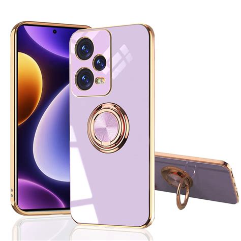 Mingwei Case For Xiaomi Redmi Note 12 Pro 5g Slim Fit Rotating Ring