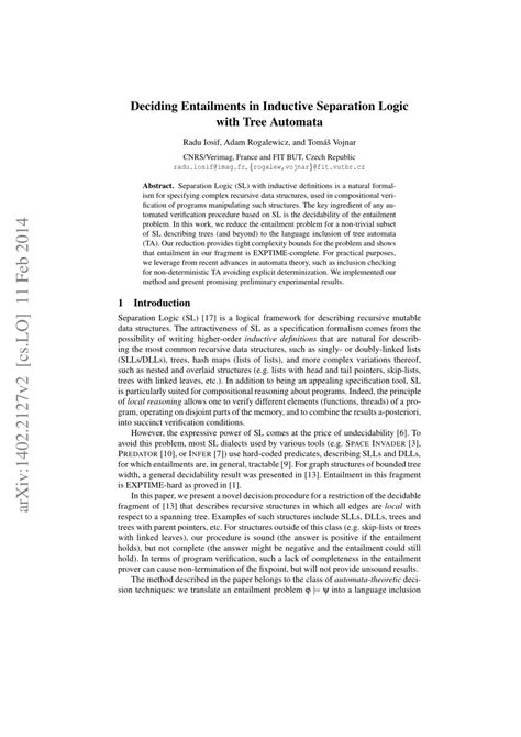 pdf deciding entailments in inductive separation logic with tree automata