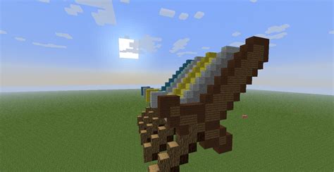 Minecraft Wooden Sword Pixel Art
