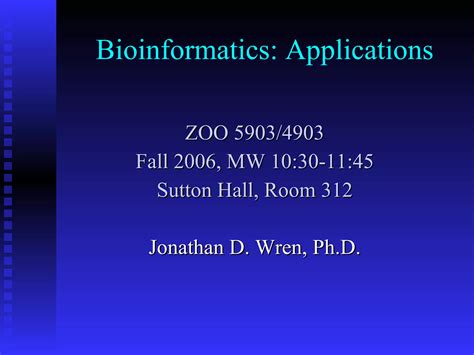 Bioinformatics Ppt