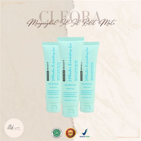 Jual Cleora 3 Minutes Exfoliating Gel 100 Original And Bpom Shopee Indonesia