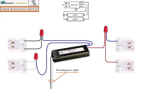 T8 Fluorescent Light Fixture Wiring Diagram For 2 Ballast Shelly Lighting