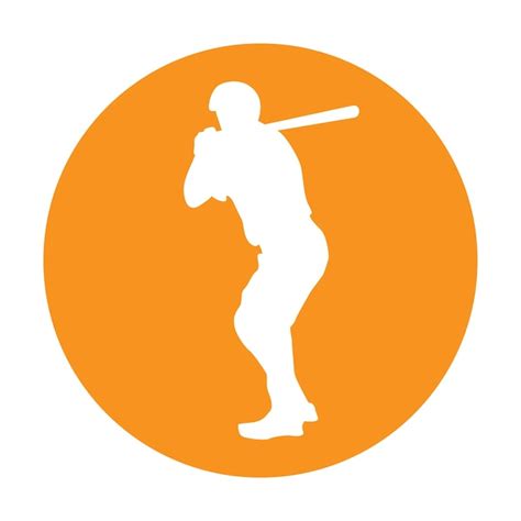 Baseball Player Icon Vektor Premium Vector