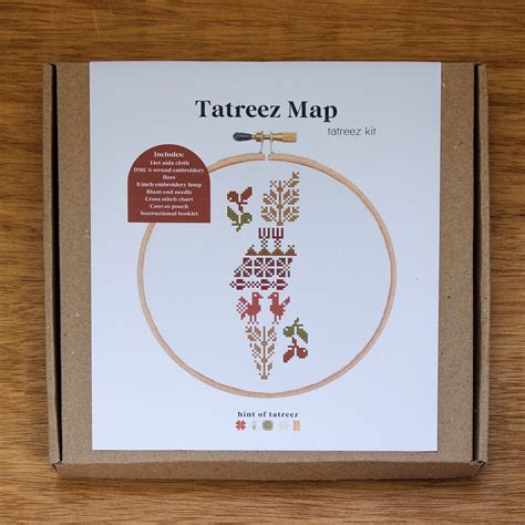 Tatreez Map Tatreez Kit Hint Of Tatreez