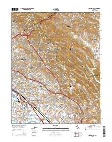 Moraga Country Club Topo Map In Contra Costa County California