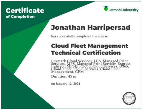 Cloud Fleet Management Technical Certification Pdf