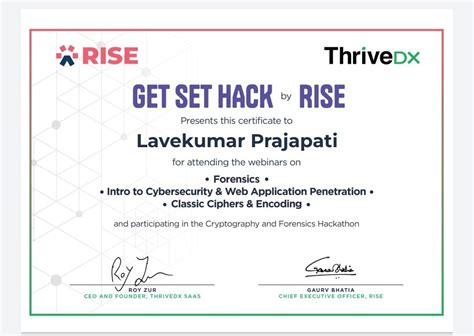 Lavkumar Prajapati On Linkedin Timetorise Cryptography Forensics Rise Thrivedx Technology