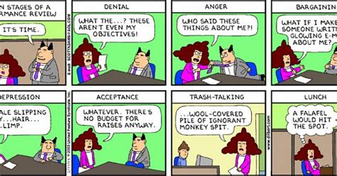 Dilberts Seven Stages Of A Performance Review Imgur