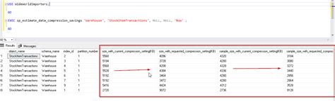Columnstore Index Enhancements Data Compression Estimates And Savings