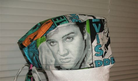 Elvis Scrub Cap Surgical Cap Chemo Cap Headwear Etsy