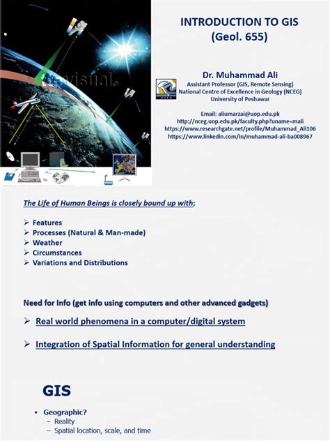 Introduction To Gis 1 Pdf Geographic Information System Databases
