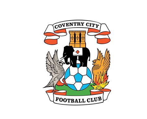Coventry City Club Logo Symbol Premier League Football Abstract Design