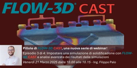 Mancano Tre Giorni Al Terzo Episodio Dei Nostri Webinar Sulla Simulazione Di Colata Michele