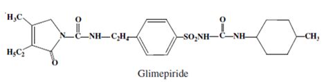 Structure Of Glimepiride Download Scientific Diagram