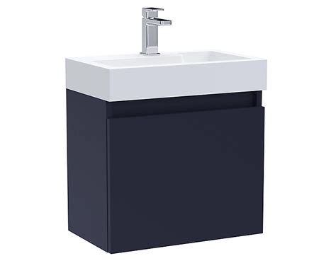 Champion Wall Hung Vanity Basin Unit And Slimline Polymarble Basin