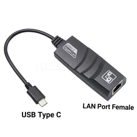 Jual Usb Type C To Lan Gigabit Ethernet Adapter Kota Surabaya Chronos Mart Tokopedia