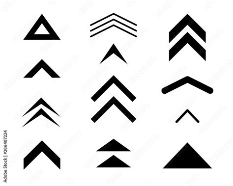 Vector Swipe Up Icon Set Isolated On White Background For Instagram Stories Design Scroll