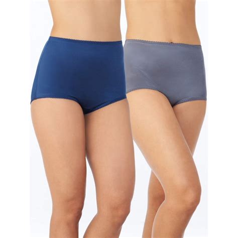 Vassarette Womens Undershapers Light Control Briefs 2 Pack Style