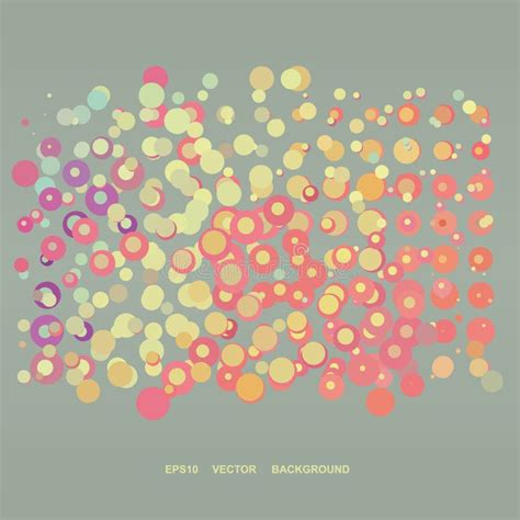 Abstract Background With Colorful Dotted Pattern Stock Vector