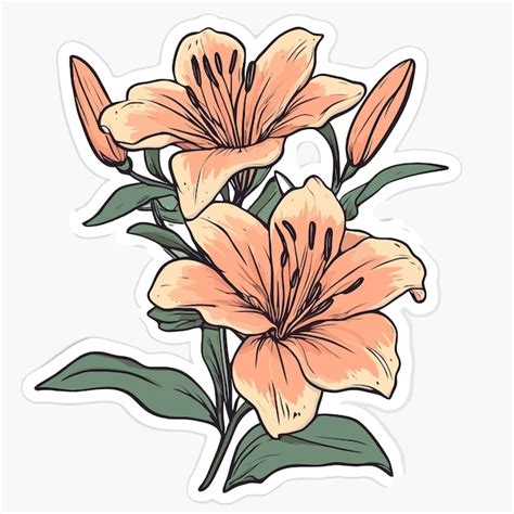 Lilium Vector Flower Premium Ai Generated Vector