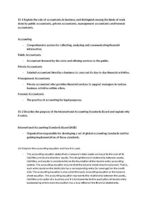 Asm401 Exercise Chapter 8 For Uitm Student 15 1 Explain The Role Of