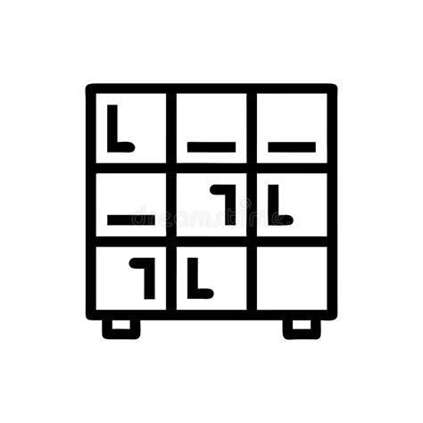 Chic Cube Storage Unit For Modern Spaces Stock Illustration Illustration Of Spaces Comfort