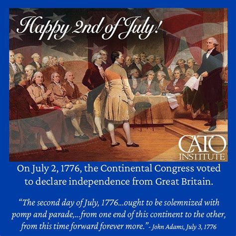 Happy Second Of July 🇺🇸 The Fireworks Would Be Today If John Adams Had
