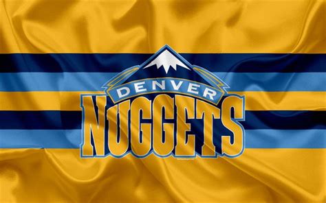 Download Wallpapers Denver Nuggets Basketball Club Nba Emblem Logo Usa National Basketball