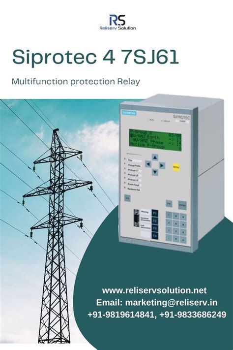 Siemens Siprotec 4 Siprotec 7sj61 Overcurrent Protection Relay Marketing Siemens Solution