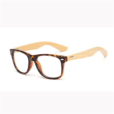 Classic Retro Lens Nerd Wood Glasses Frames Brand Vicedeal