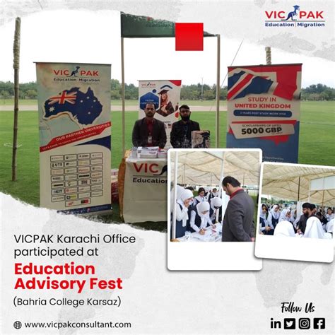 Muhammad Daniyal Javed On Linkedin Educationadvisoryfest Vicpakconsultancyservices Bahriacollege