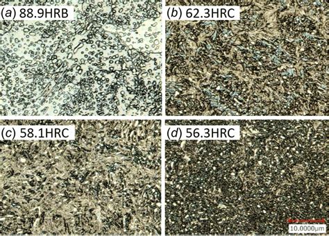 Metallographic Figures For Workpieces Undergone Different Heat