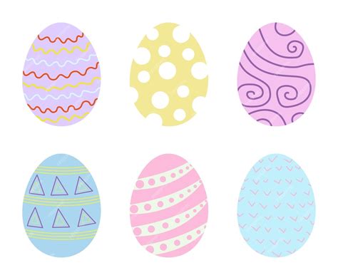 Premium Vector Vector Hand Draw Colorful Easter Egg Collection