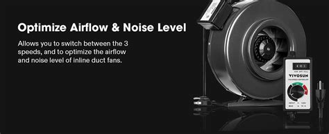 Vivosun Variable Fan Speed Controller Speed Adjuster For Inline Duct Fan In Ventilation System