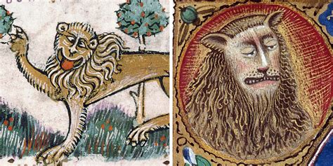 20 Photos That Prove Medieval Artists Were Bad At Drawing Lions