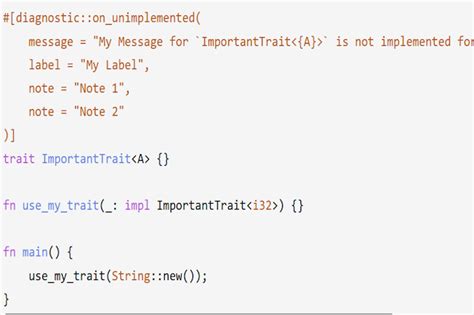 rust ajoute des attributs de diagnostic pour les messages du