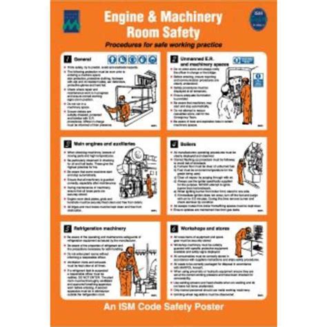 Promo Imo Ism Code Poster Engine Machinery Room Safety Poster Impa 331535 Diskon 23 Di Seller