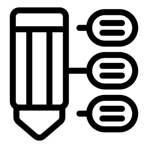 Premium Vector Pencil Creating Content Marketing Strategy Icon