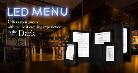 The Illuminated Led Menu Design Your Own Menu Covers