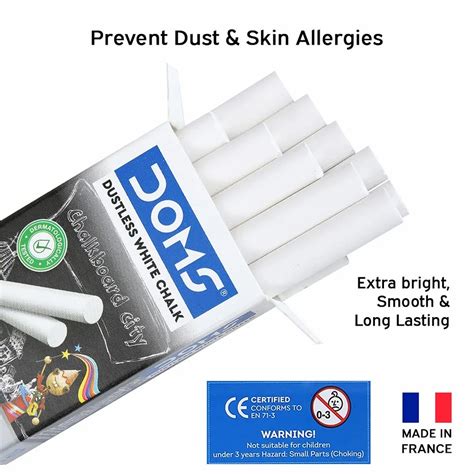 Doms Dustless White Chalk At ₹ 9box Chalk Piece In Mandvi Id