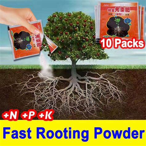10 Packs Fast Rooting Powder Rapid Growth Ultra Rooting Powder For