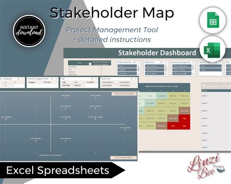 Stakeholder Mapping Excel Spreadsheet Project Management Tool Crm