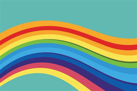 Rainbow Wave Abstract Background Vector Art At Vecteezy
