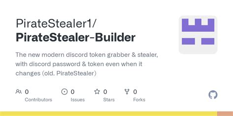 Github Piratestealer1piratestealer Builder The New Modern Discord Token Grabber And Stealer