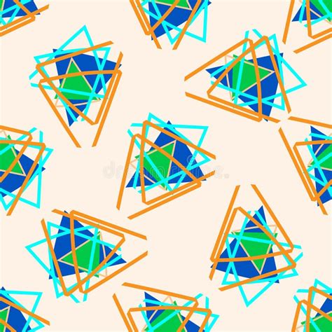 Seamless Geometric Abstract Triangle Texture Background Variegated Interlocking Geo Shapes
