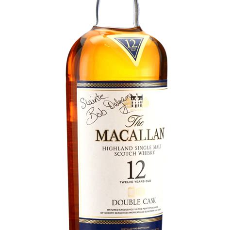 Macallan 12 Year Old Double Cask Signed By Bob Dalgarno Whisky Auctioneer