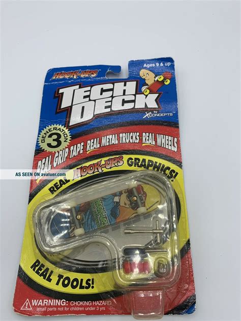 Vintage Tech Deck Hook Ups Series 3420 3426 Fingerboard Rare Hook