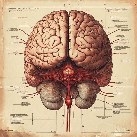 Anatomia Do Cérebro Detalhada Infográfico Estilo Ilustração Médica