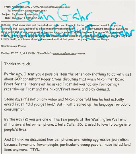 Washington Gadfly Evan Gahr Reliable Source Columnist Amy Argetsinger Tells Washington Gadfly