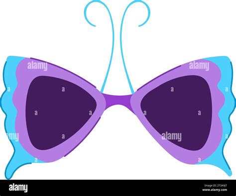 Funny Party Glasses Cartoon Vector Illustration Stock Vector Image And Art Alamy